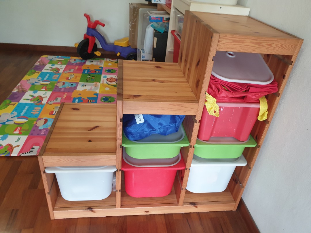 Ikea Trofast Pine Step Frame, Furniture & Home Living, Furniture ...