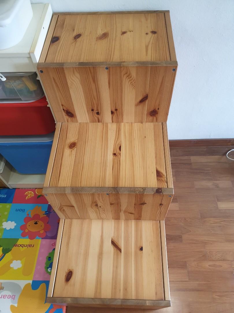 Ikea Trofast Pine Step Frame, Furniture & Home Living, Furniture ...