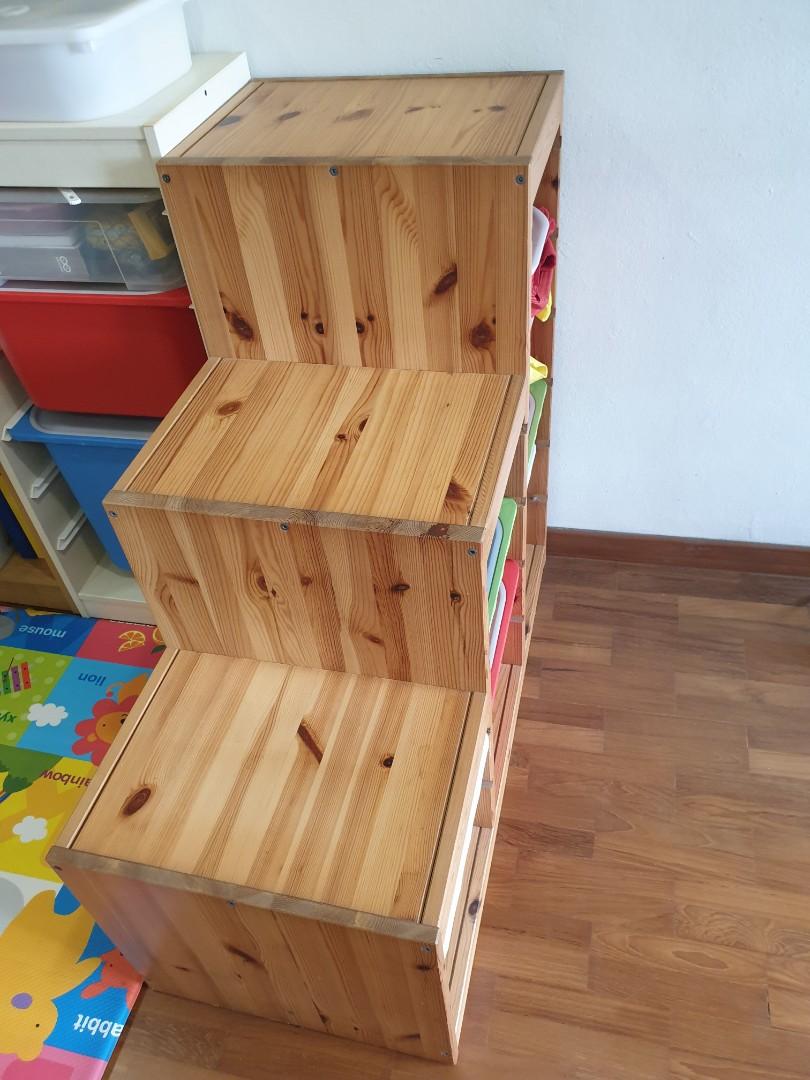 Ikea Trofast Pine Step Frame, Furniture & Home Living, Furniture ...