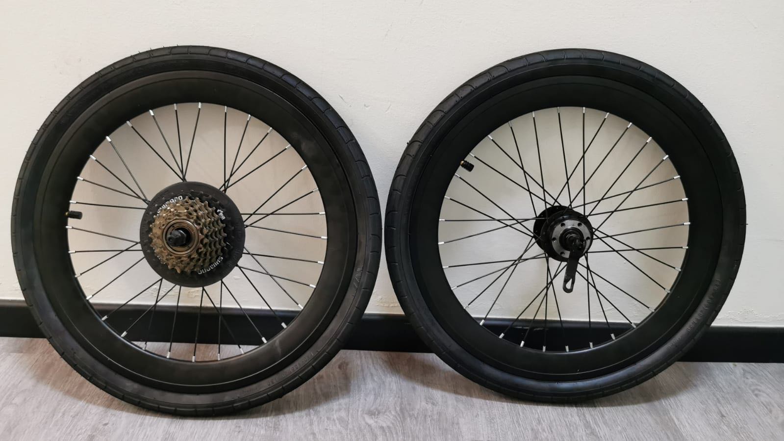 Java Zelo stock 406 wheelset (wheel set with rim, tyre, tube, skewer ...