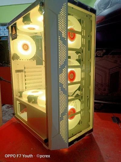 Keytech T1000 white gaming tempered glass case 1250 only brand new with ...