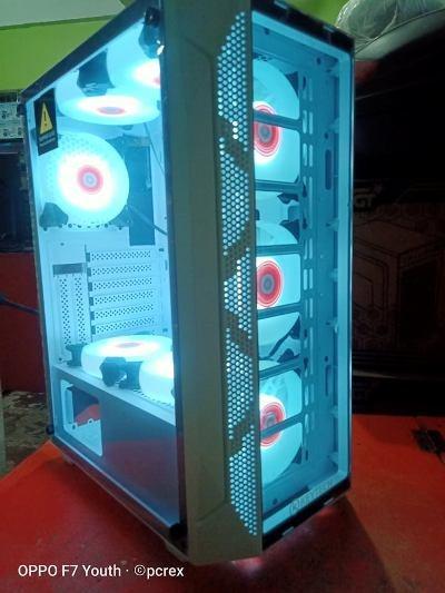 Keytech T1000 white gaming tempered glass case 1250 only brand new with ...