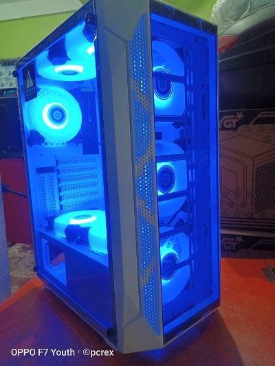 Keytech T1000 white gaming tempered glass case 1250 only brand new with ...