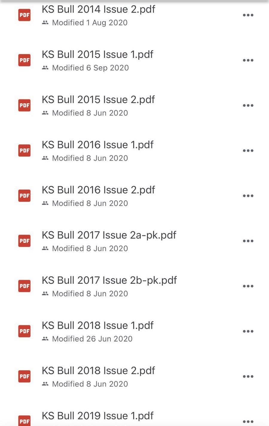 KS Bull ALL ISSUES, Hobbies & Toys, Books & Magazines, Assessment Books ...