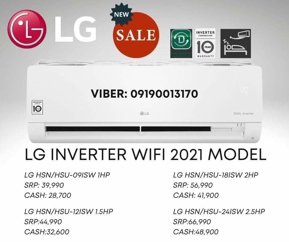 LG dual inverter split type 2021, TV & Home Appliances, Air ...