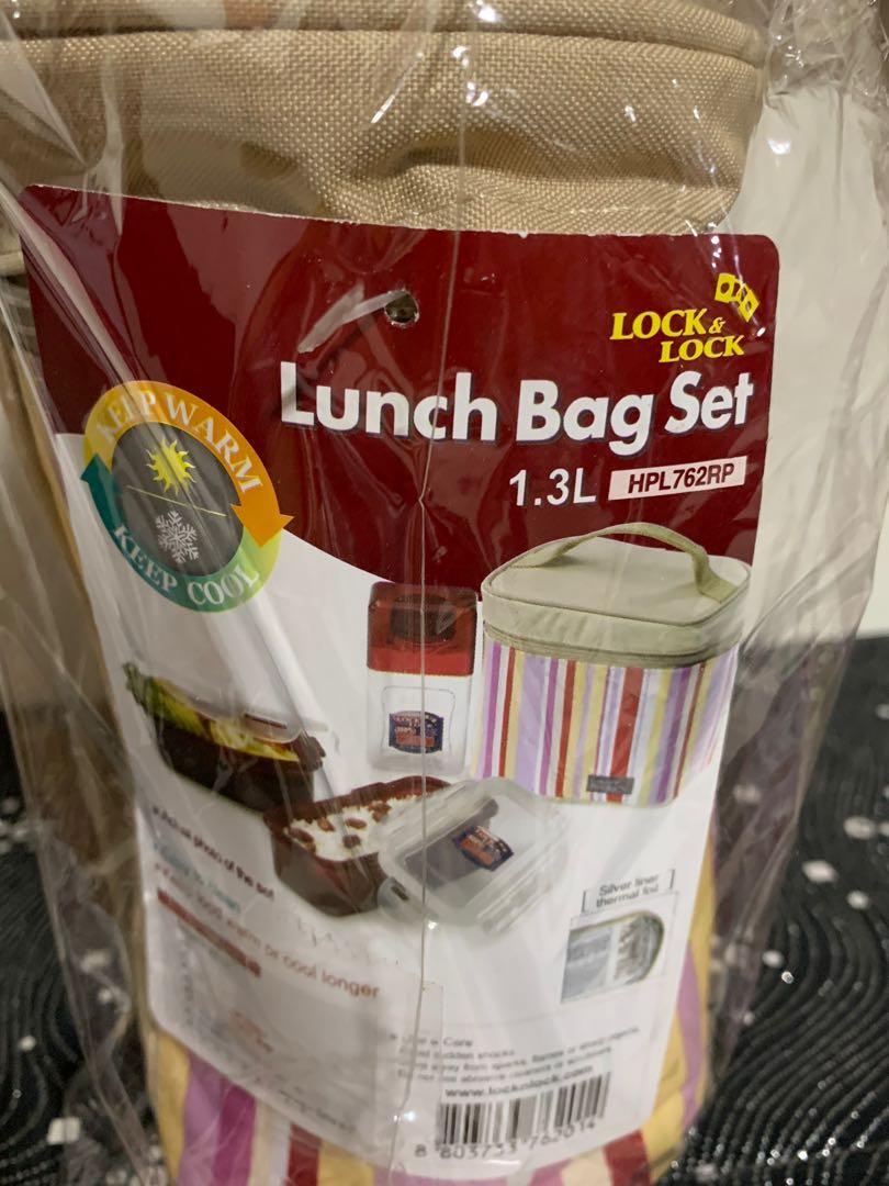 Brand new Lock & Lock lunch bag set, Furniture & Home Living ...