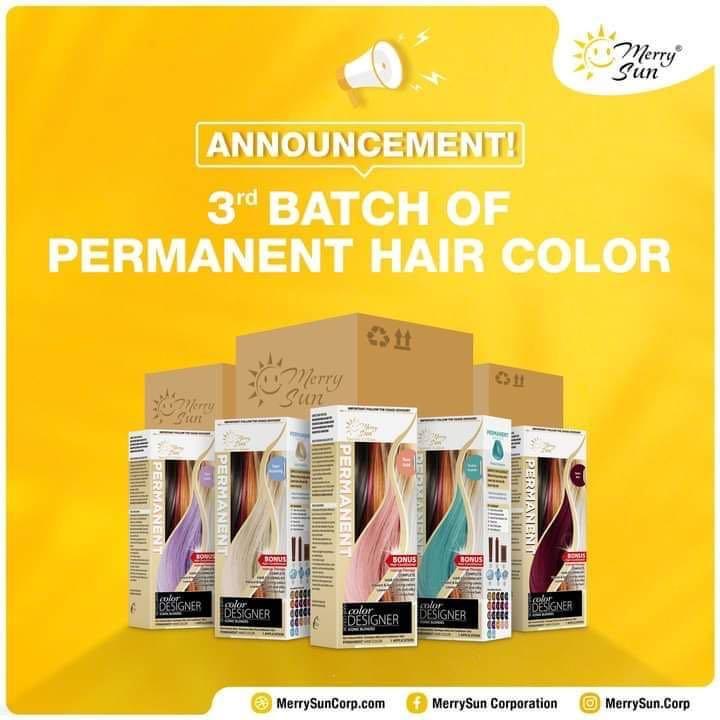 Merry Sun Permanent Hair Color Special Edition, Beauty & Personal Care ...