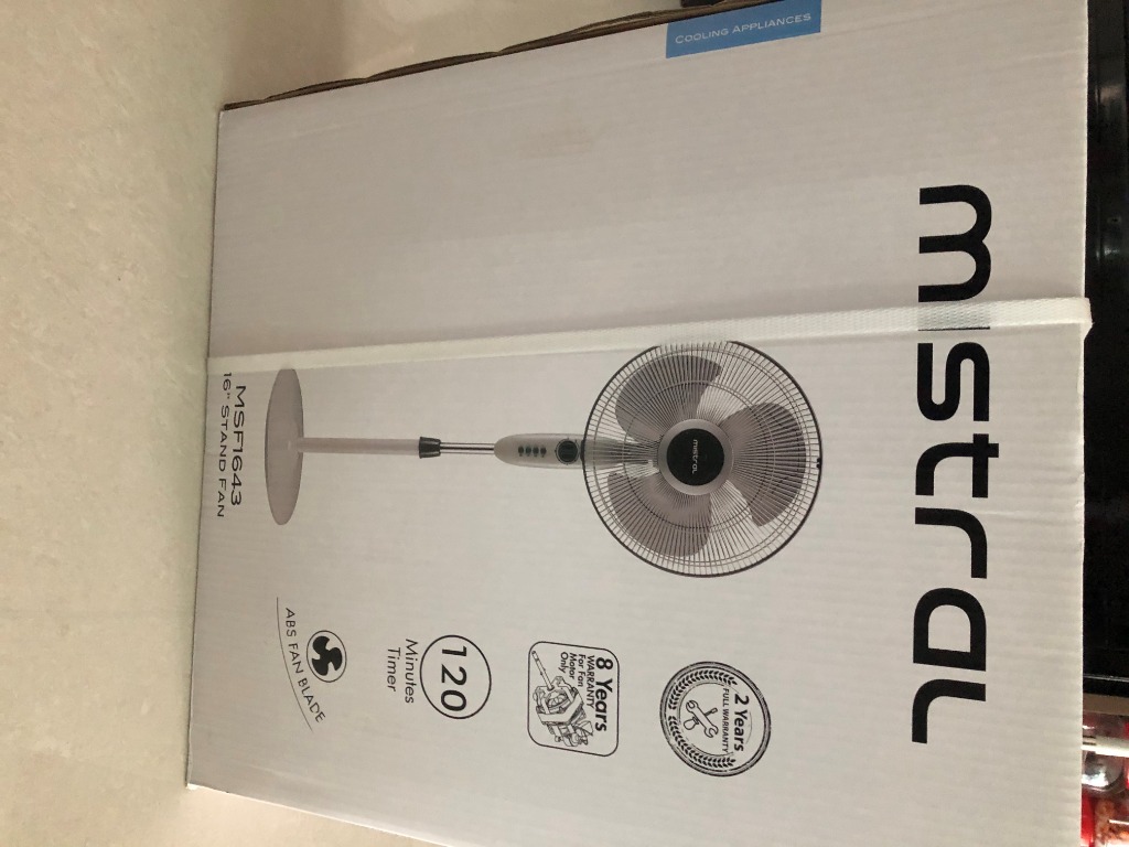 Mistral 16" Stand Fan, Furniture & Home Living, Lighting & Fans, Fans ...