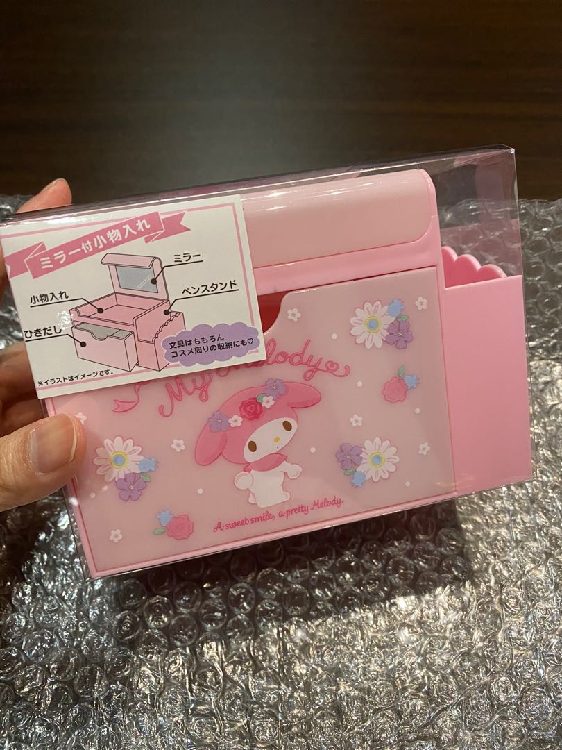 My melody storage box with mirror, Hobbies & Toys, Collectibles ...