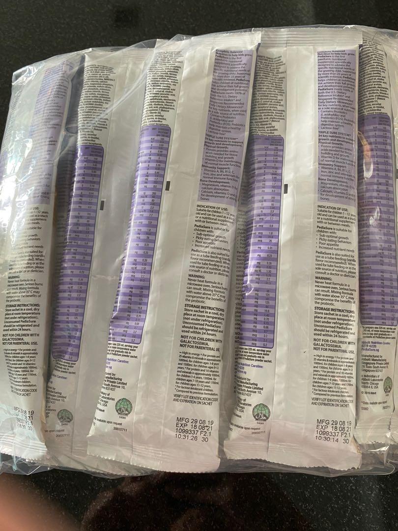 Pediasure sachet, Babies & Kids, Nursing & Feeding, Breastfeeding ...