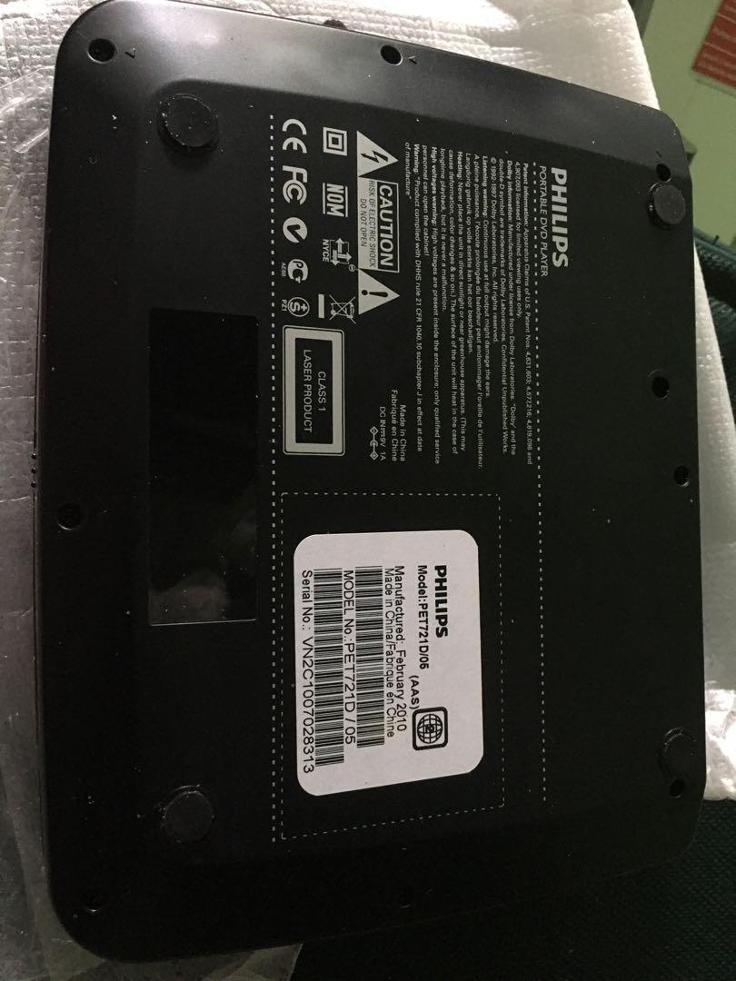 Philips portable VCD DVD player, Audio, Portable Music Players on Carousell