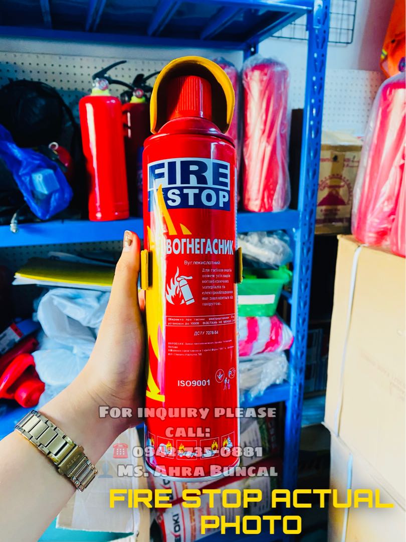 Portable fire stop fire extinguisher, Furniture & Home Living, Cleaning ...