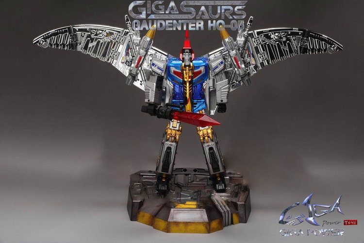 [In Hand] Gigapower HQ-05R HQ05R Gaudenter Blue Chrome Version Re-issue [Not G1 MP Dinobot Swoop ...
