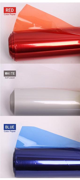 Professional 40*50cm Gels Color Filter Paper for studio light red head ...