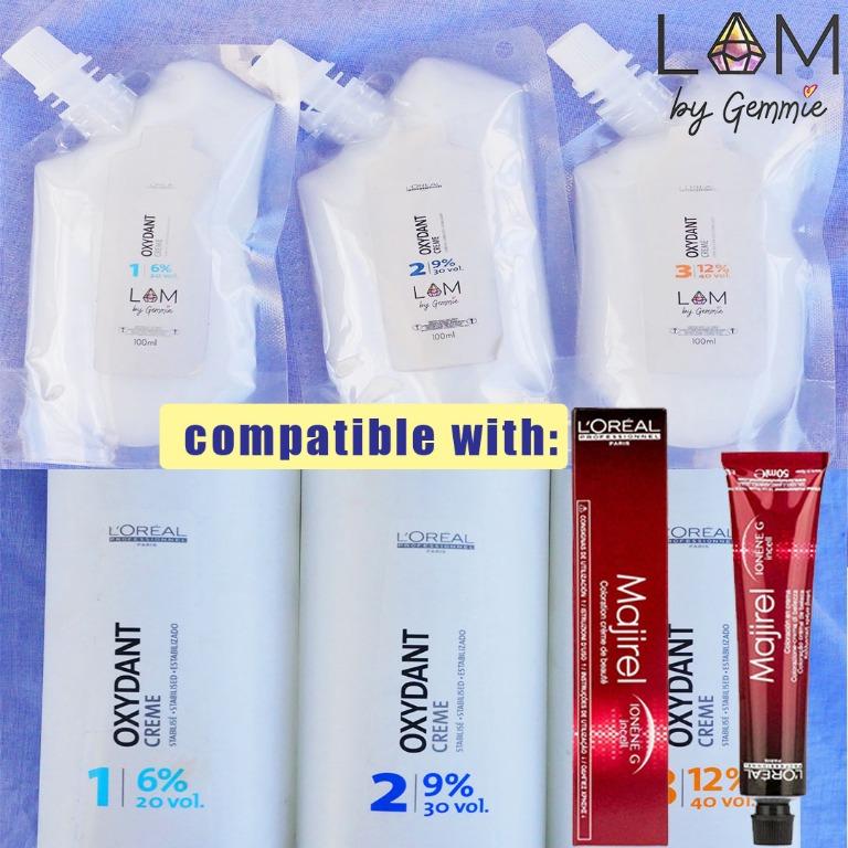 REPACK 100ml Loreal Majirel Oxidant/ Oxydant/ Developer Cream Creme 20 ...
