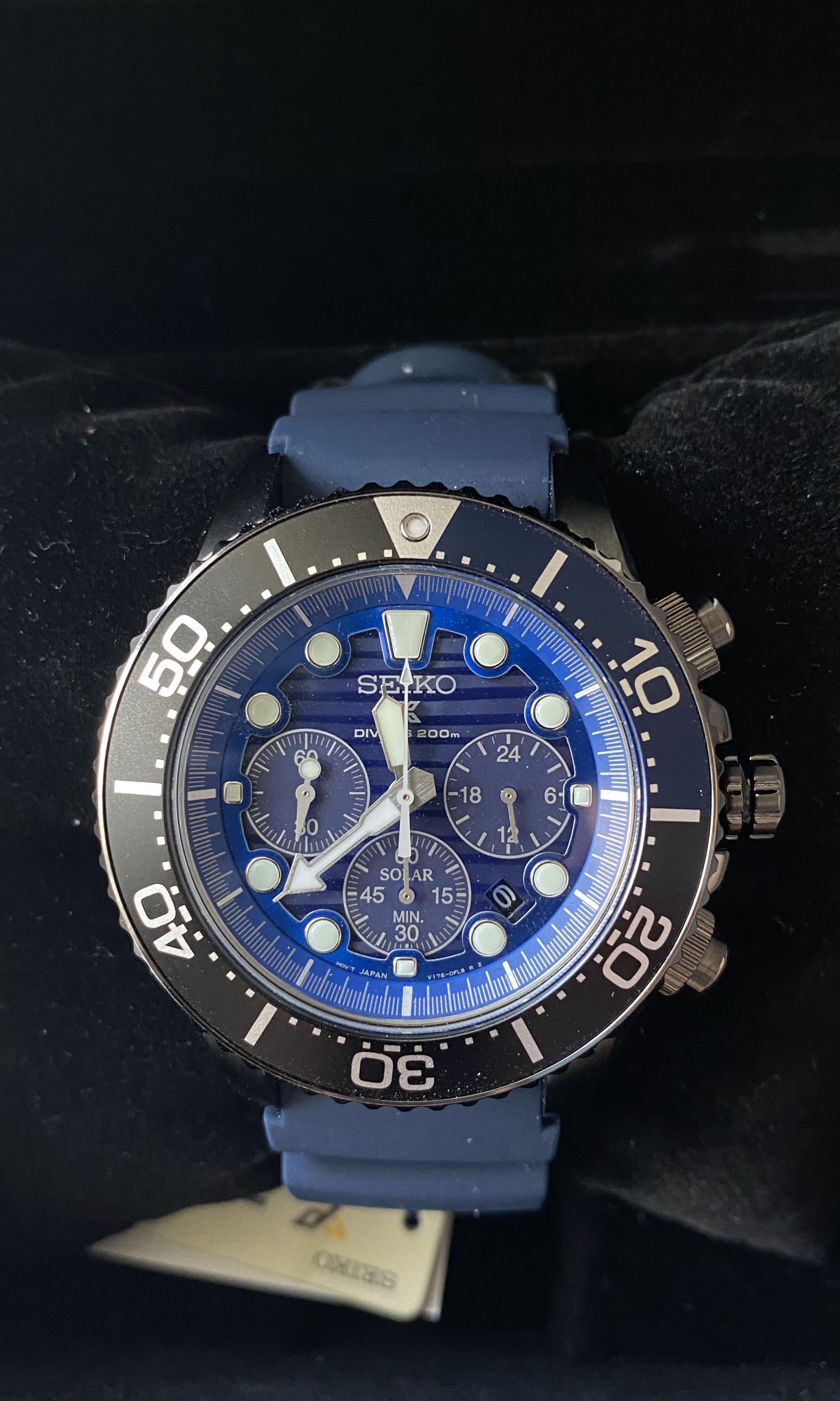 Seiko Prospex Save The Ocean Diver's SSC701P1 Quartz Chronograph ...