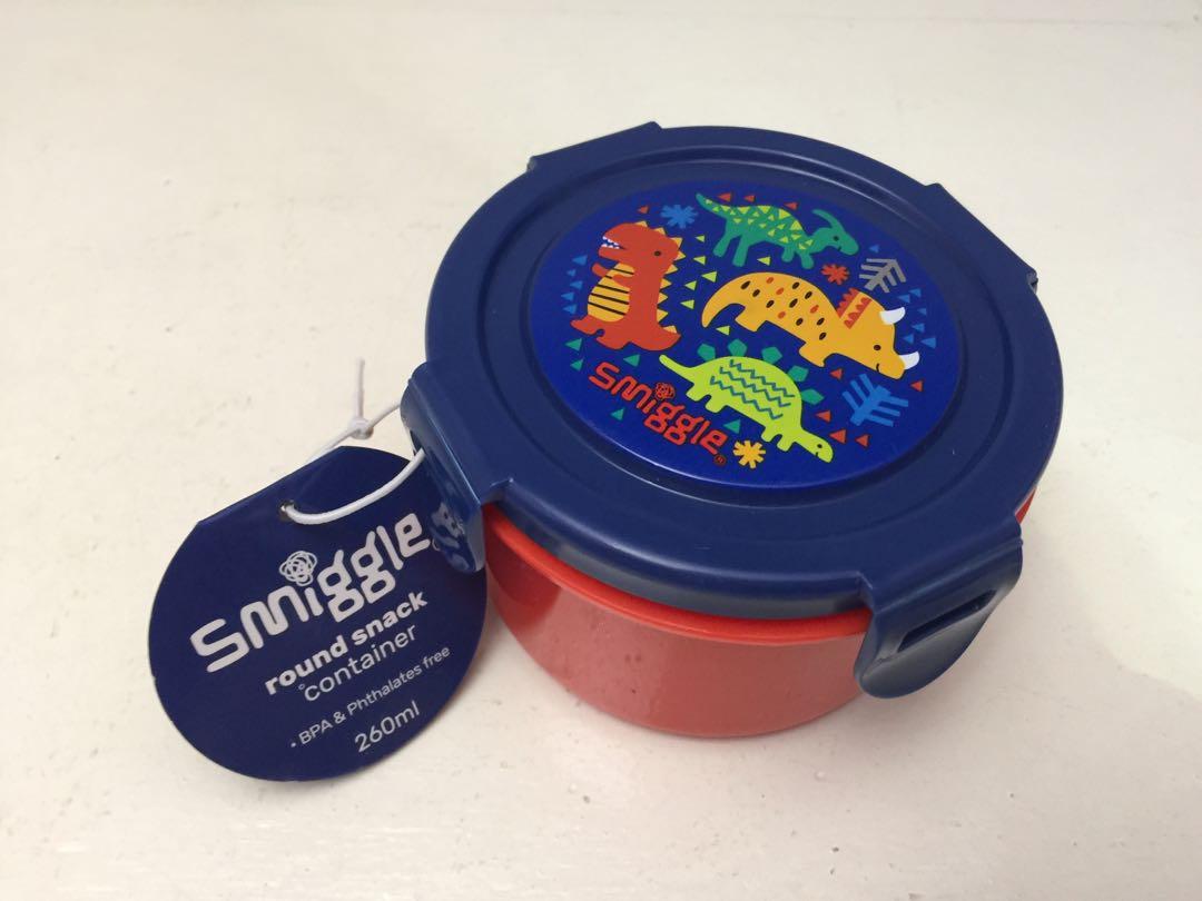 Smiggle Mini Round Dino Tupperware, Babies & Kids, Nursing & Feeding ...