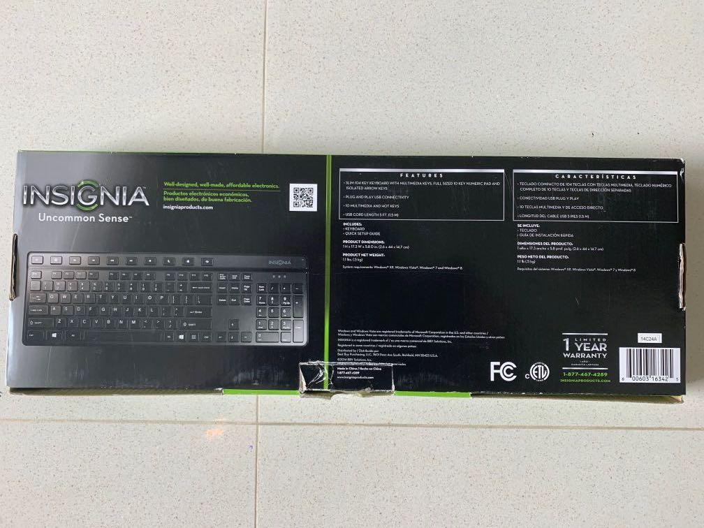 USB Keyboard (Insignia), Computers & Tech, Parts & Accessories ...