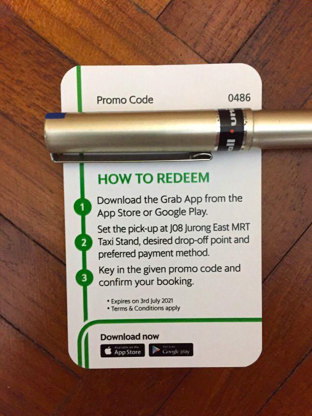 [25% off] Grab code (from Jurong East MRT), Tickets & Vouchers ...