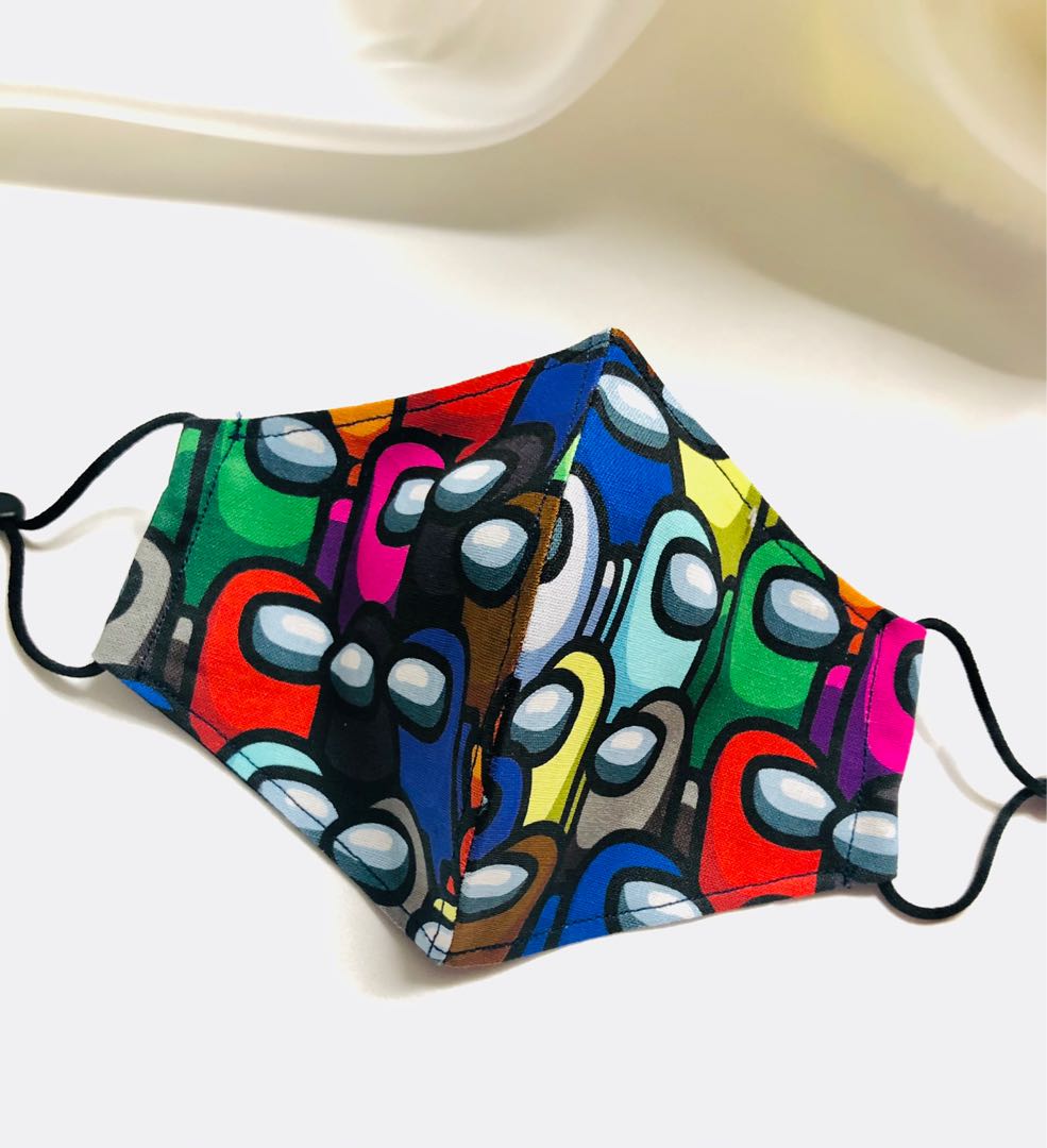 Among us mask, Health & Nutrition, Face Masks & Face Shields on Carousell