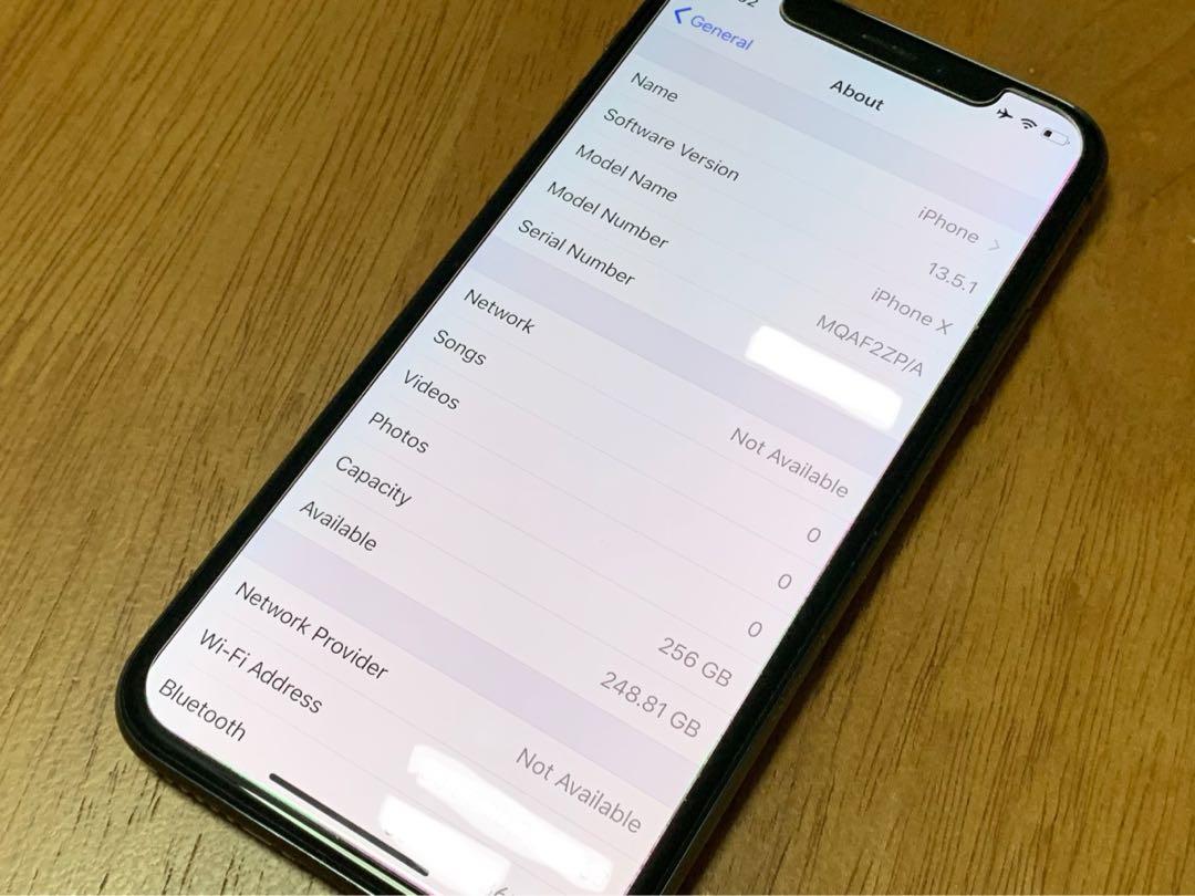 Apple iPhone X 256GB Space Grey iOS 13.5.1, Mobile Phones & Gadgets ...