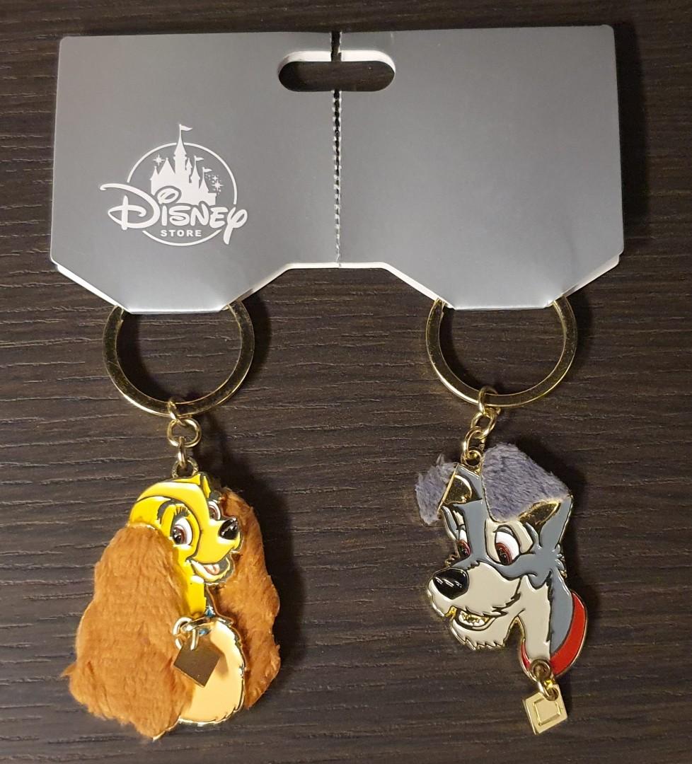 (Authentic) Disney Lady and the Tramp couple keychain, Everything Else ...
