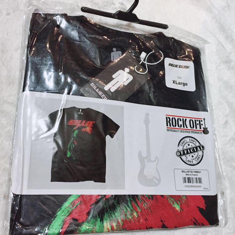 Billie Eilish Rock Off Band Shirt, Men's Fashion, Tops & Sets, Tshirts ...