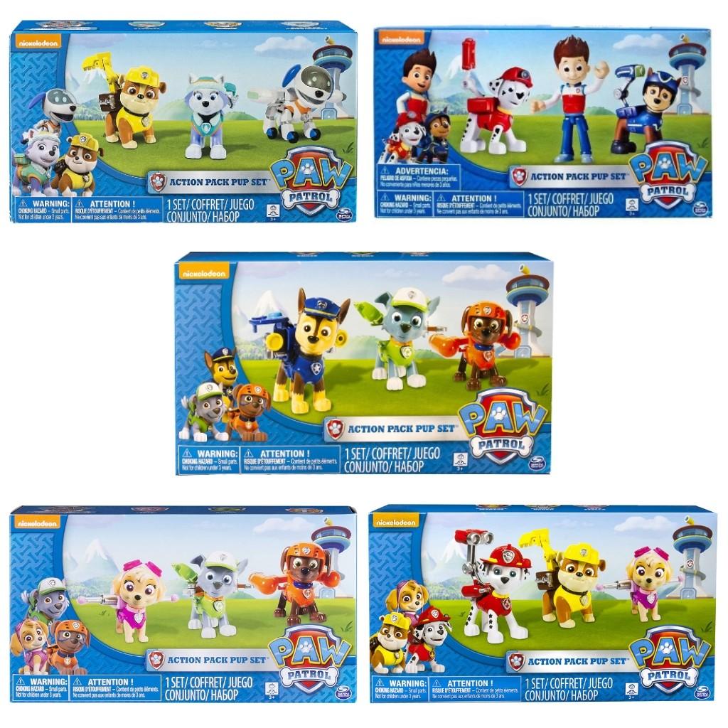BNIB: Paw Patrol Action Pack Pups Figure Set 3in1 Rubble Everest ...