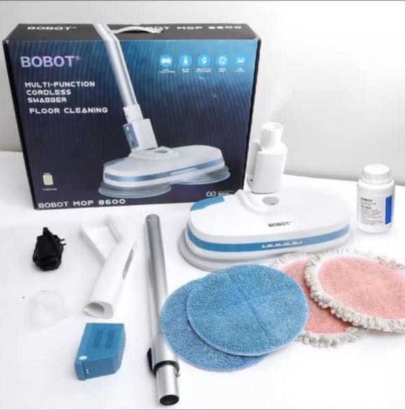 BOBOT 8600 Series Handy cordless Electric Mop floor mopping machine LED ...