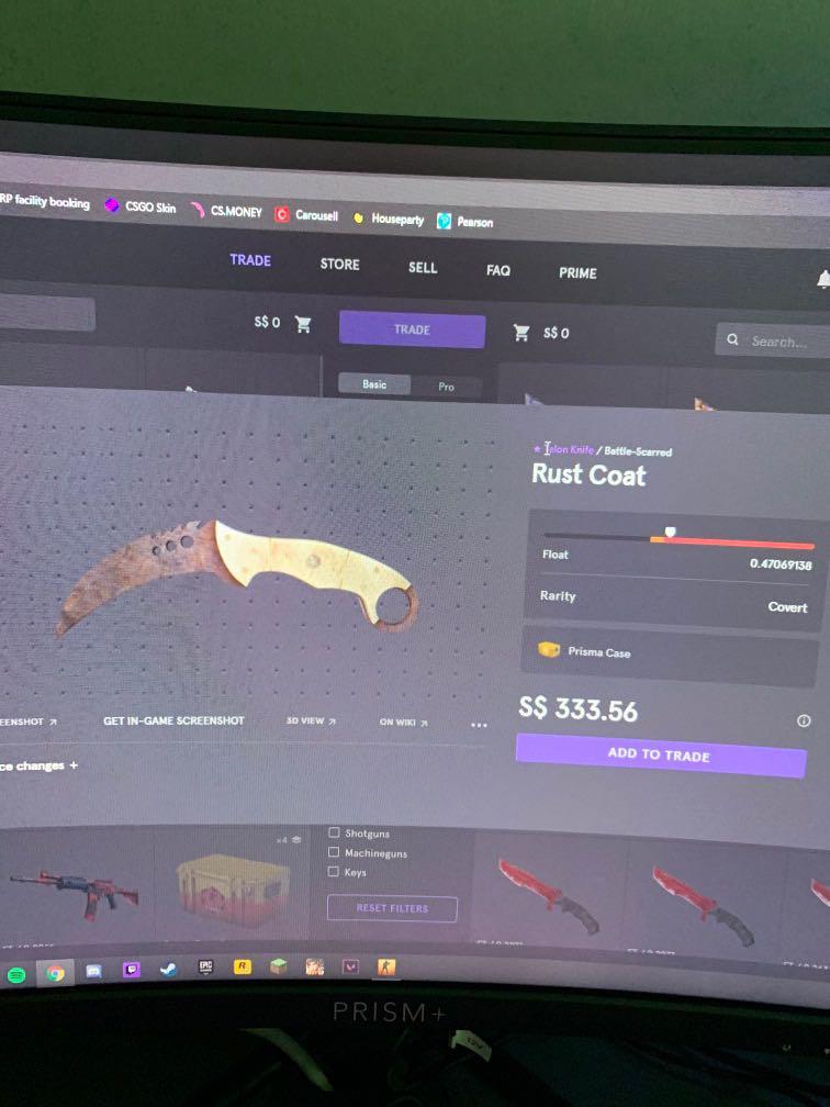 Csgo Talon Knife Rust Coat, Video Gaming, Gaming Accessories, Game Gift ...