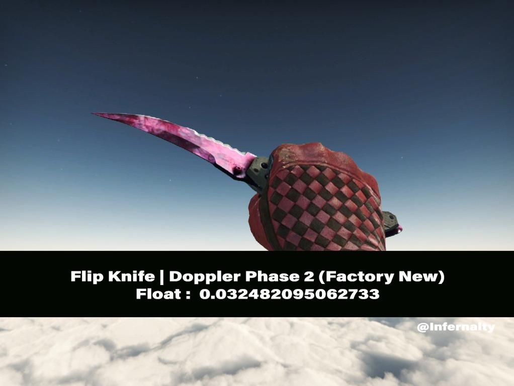 Flip Knife Doppler Phase 2 FN CSGO SKINS KNIVES, Video Gaming, Gaming ...