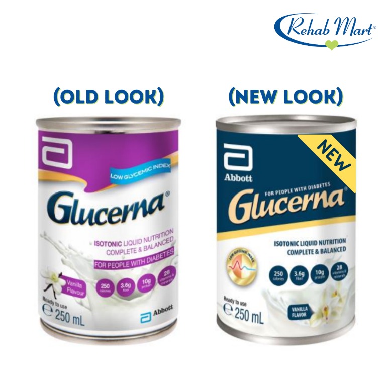 Glucerna Vanilla Liquid 250ml 24 cans/ carton, Health & Nutrition ...