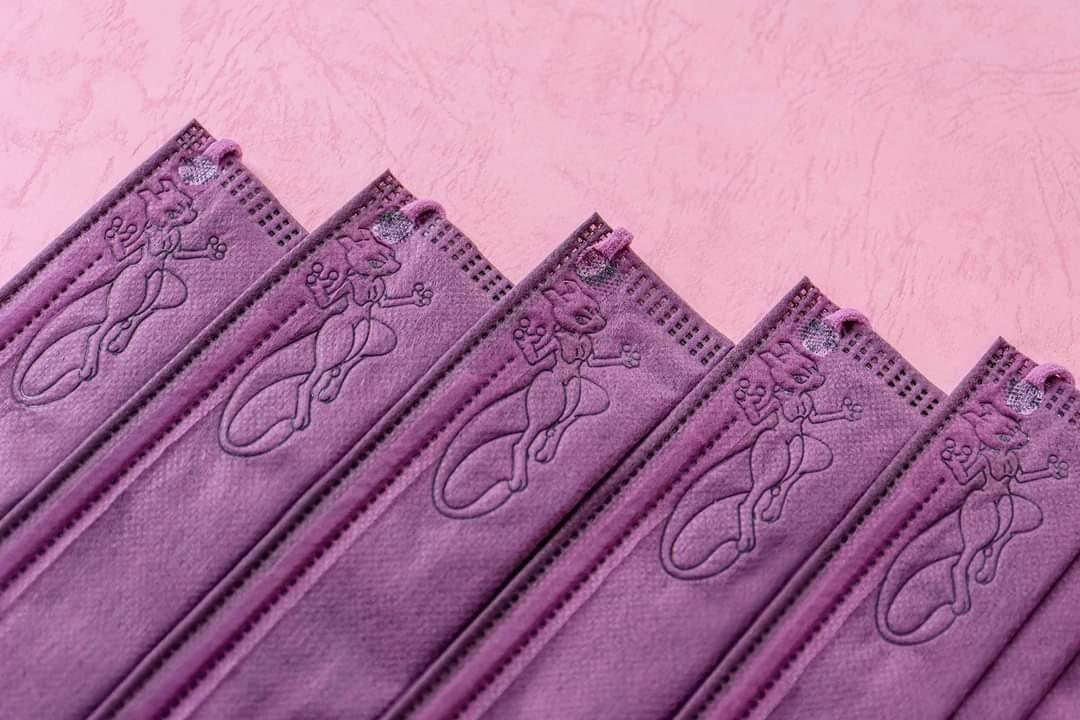 [READY] H Plus Mew Mewtwo Pokemon Adult Mask, Health & Nutrition, Face ...