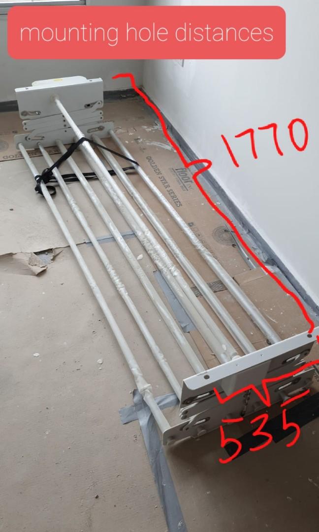 HDB manual laundry rack for hang clothes, Furniture & Home Living ...