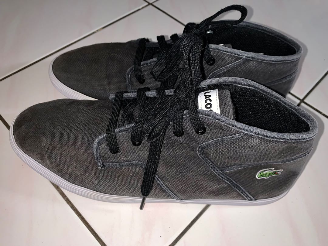LACOSTE ANDOVER MID MCS BLACK, Men's Fashion, Footwear, Sneakers on ...