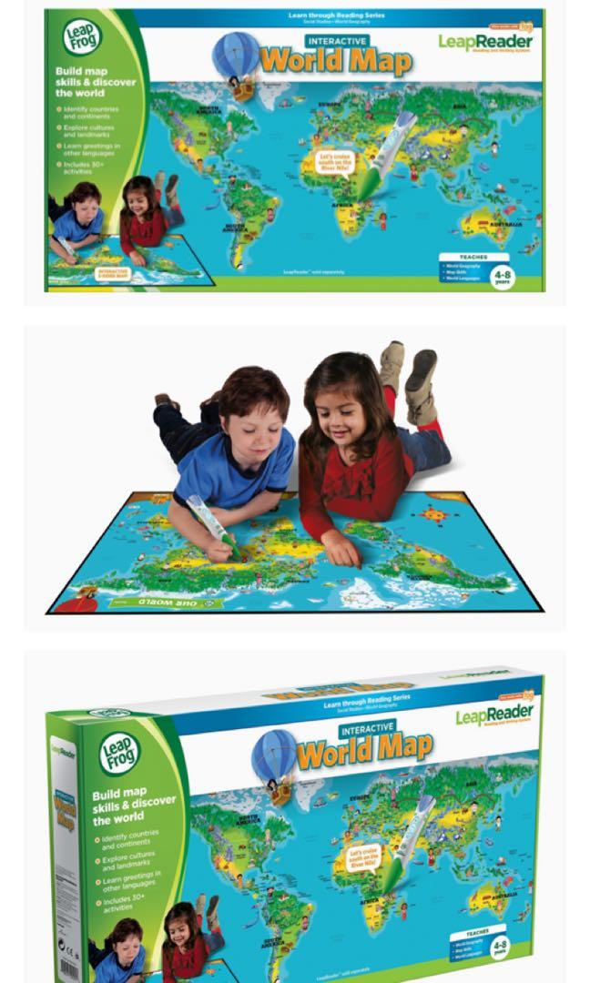 Leapfrog Tag Learning set Interactive World Map, Hobbies & Toys, Books ...