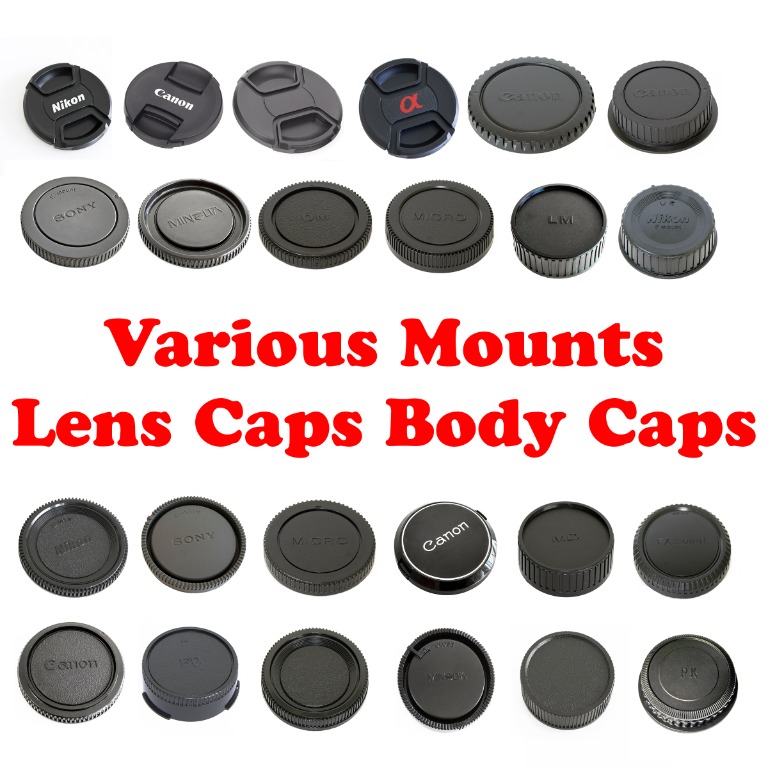 Lens Cap & Body Cap, Various Mounts, Photography, Photography ...