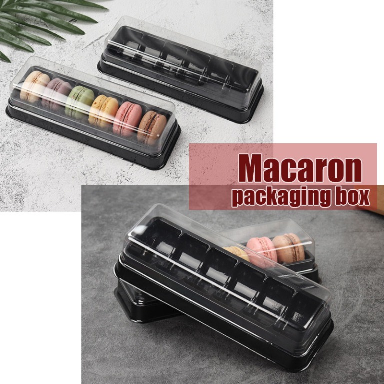 Macaron box packaging container packing box for 6 macarons macaroon box ...