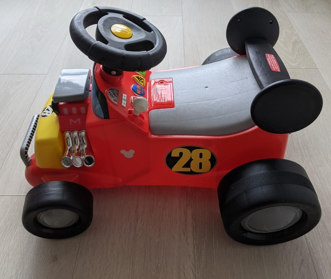 Mickey Mouse Push Car, Babies & Kids, Infant Playtime on Carousell