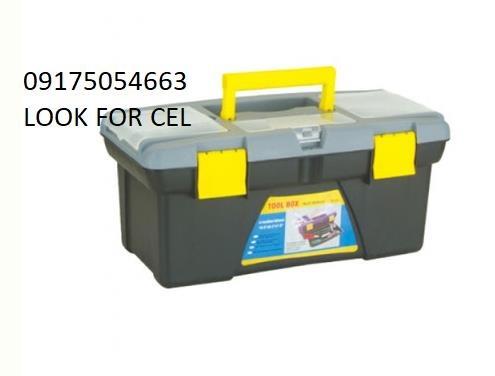 PLASTIC TOOL BOX W/TRAY plastic latches, Commercial & Industrial, Construction & Building ...