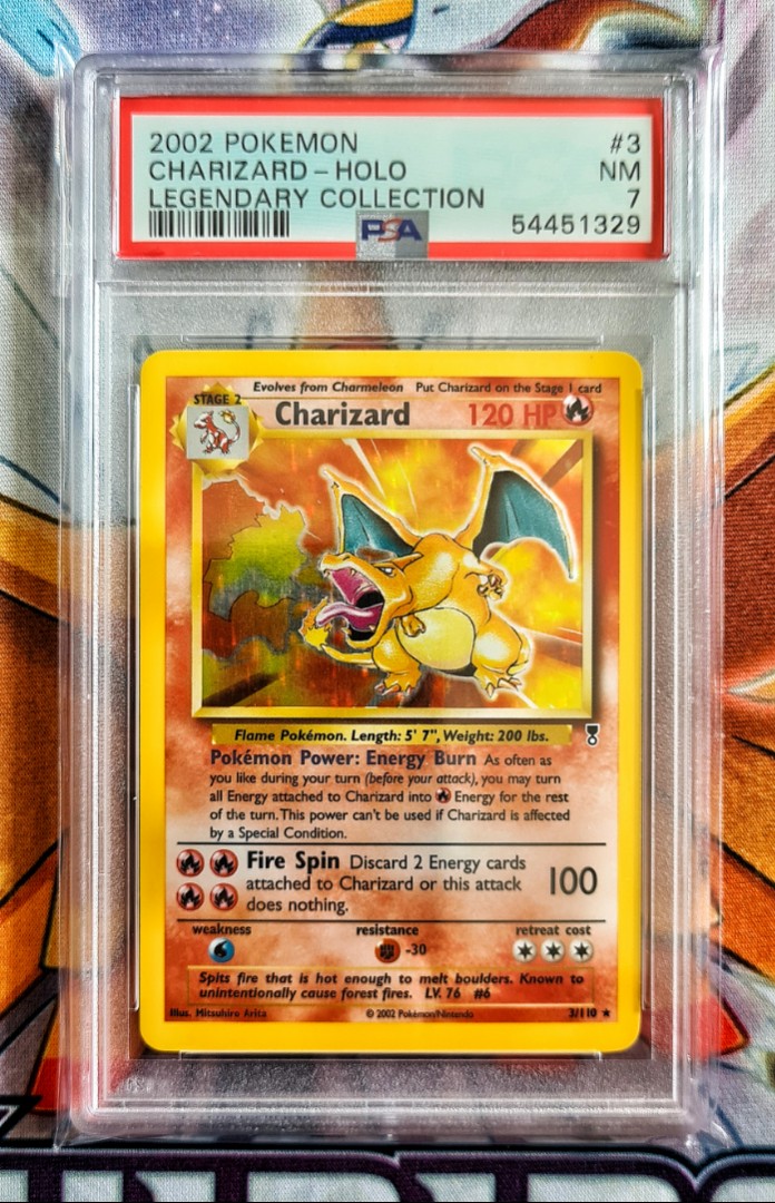 Pokemon Legendary Collection Charizard holo PSA 7, Hobbies & Toys, Toys ...