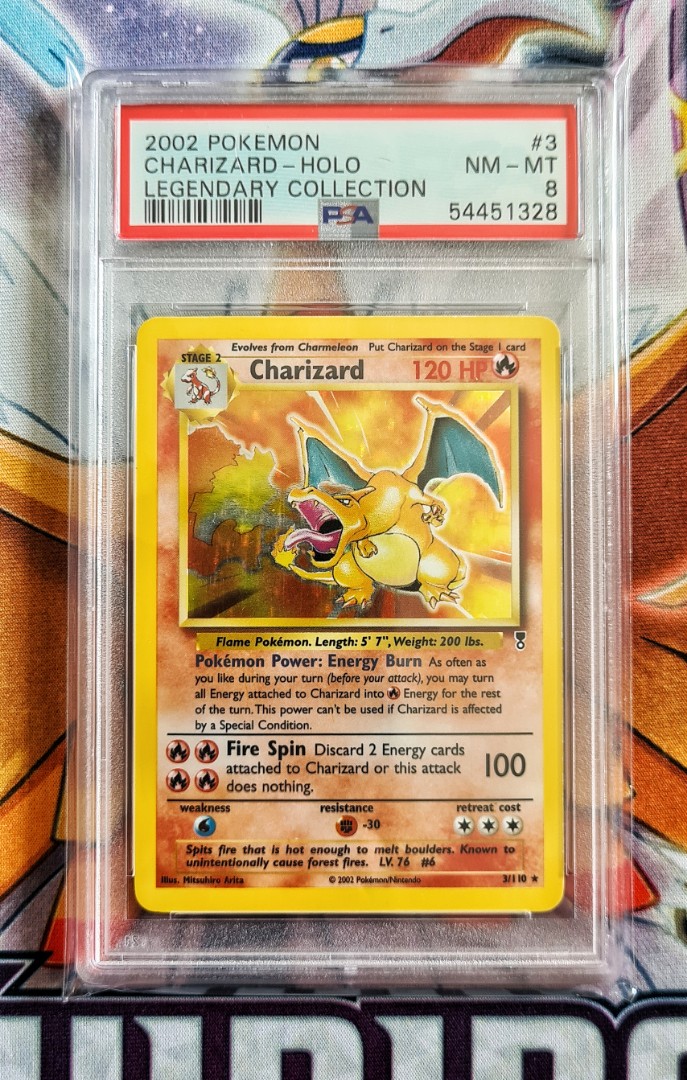 Pokemon Legendary Collection Charizard holo PSA 8, Hobbies & Toys, Toys ...