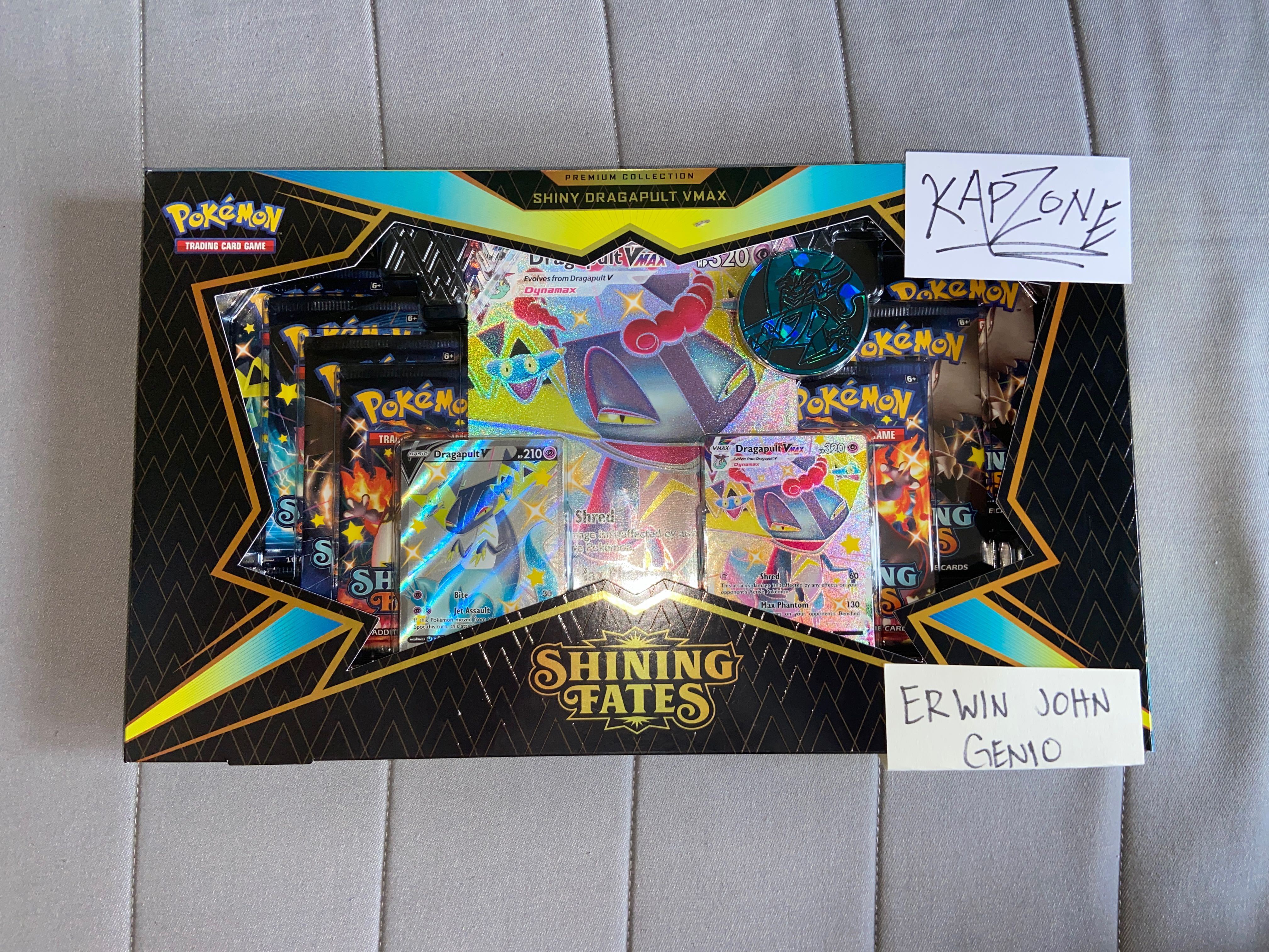 Pokemon Shining Fates Shiny Dragapult Vmax Premium Collection, Hobbies ...