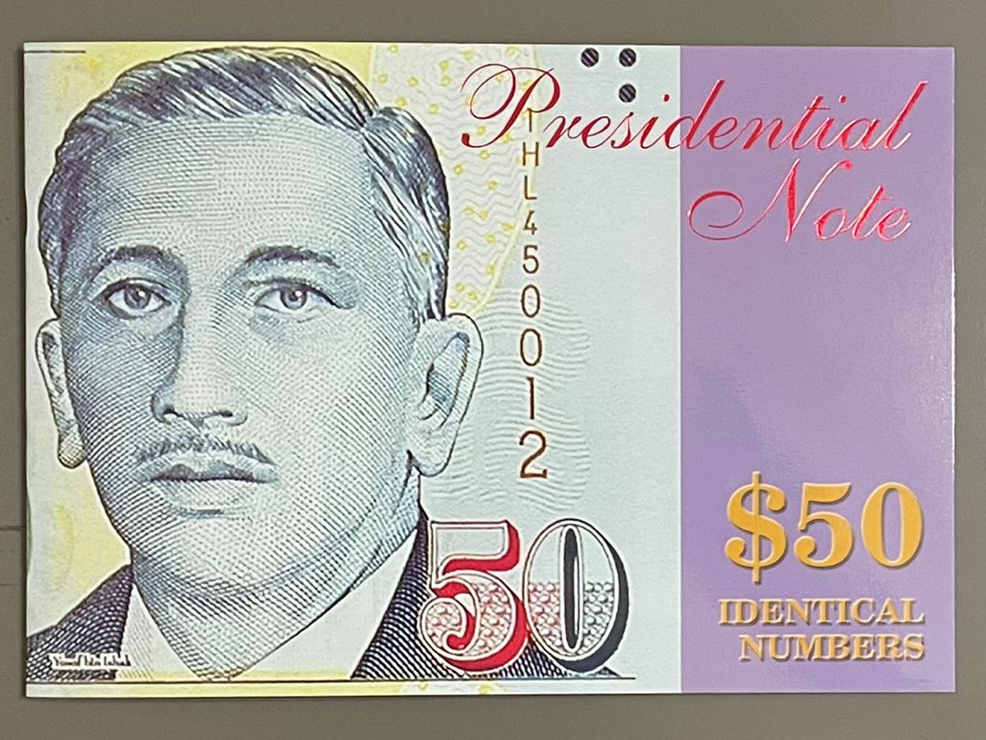 Presidential Note Commemorative $50 Identical Numbers Set, Hobbies ...