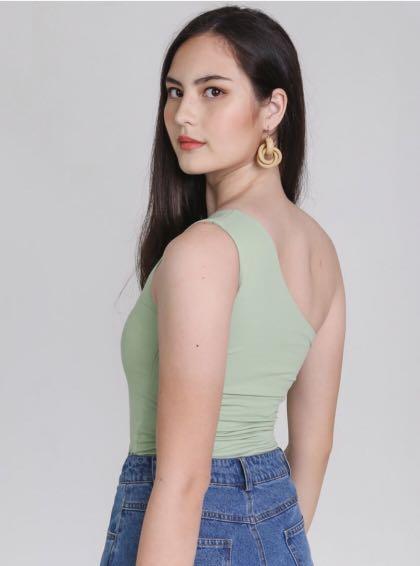 Sage Basic Toga Bodysuit, Women's Fashion, Tops, Sleeveless on Carousell