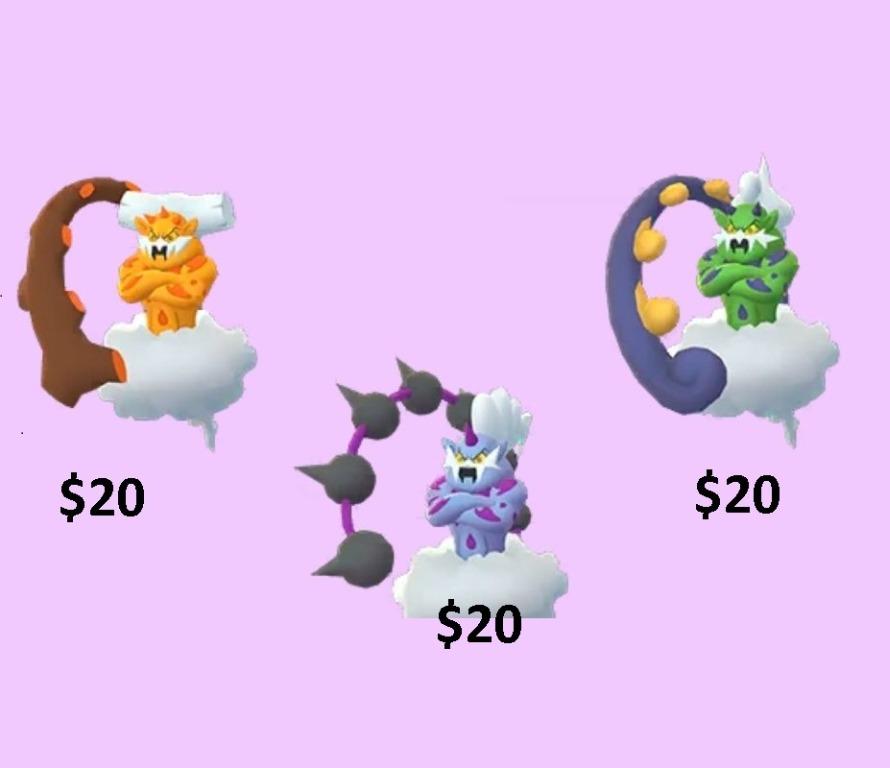 SHINY LANDORUS TORNADUS THUNDURUS POKEMON GO LEGENDARY LEGENDARIES ...