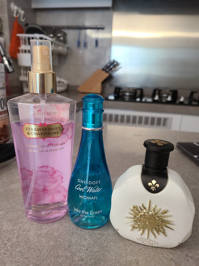 Victoria's secret, Davidoff Cool Water, Promenade & Versailles perfumes ...
