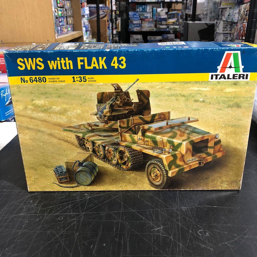 1/35 Italeri WWII German SWS w/ FLAK 43 Model Kit, Hobbies & Toys, Toys ...