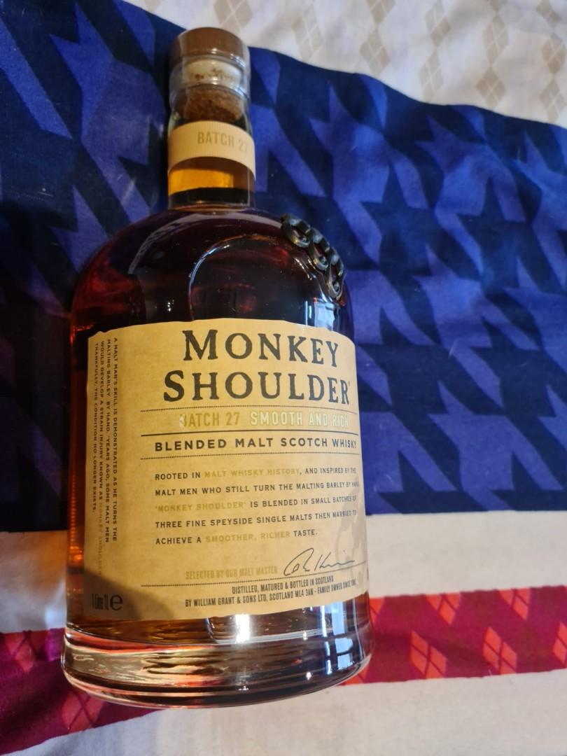 1 Liter Monkey Shoulder, Food & Drinks, Alcoholic Beverages on Carousell