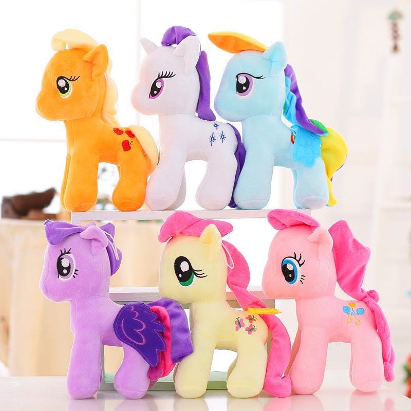 [3 Sizes] My Little Pony Horse Large Stuffed Plush Soft Dolls Toy (6 ...